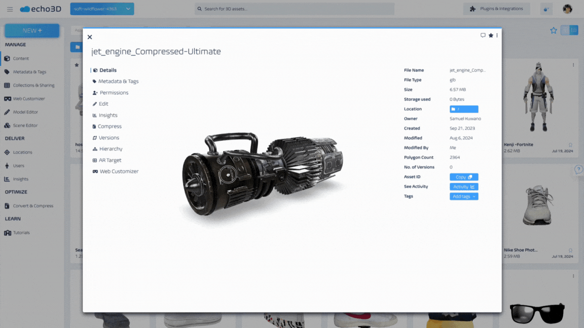 echo3D 3D Digital Asset Management: The Best Way To Share 3D Assets
